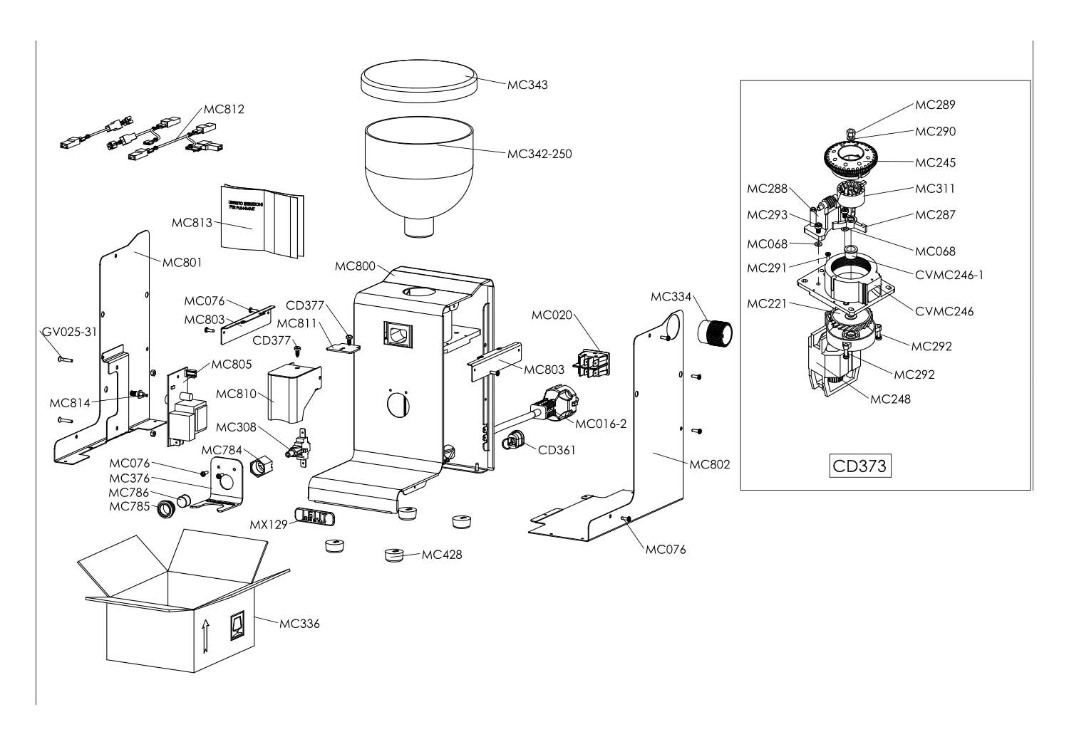 Exploded Views Lelit Exploded Views PL044MMT Exploded View - Complete